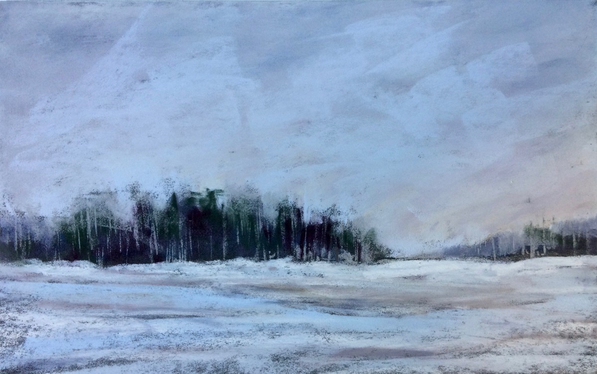 Painting : "Snowy Field" (Original art by Dori Vallis)