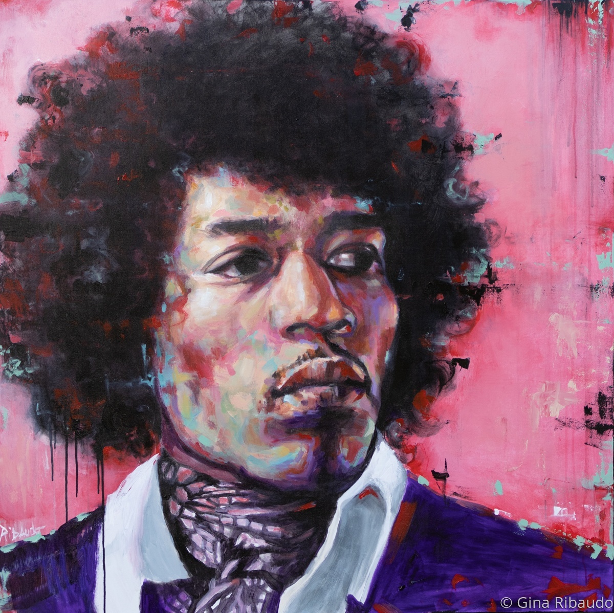 Paintings Jimi Hendrix By Ribaudo Art Paintings Jimi Hendrix By Ribaudo Art