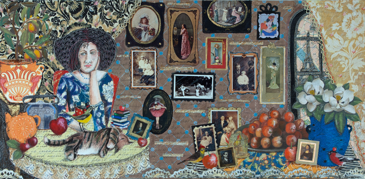 Mixed Media : "Connecting to the Ancestors" (Original art by Judith Sander)
