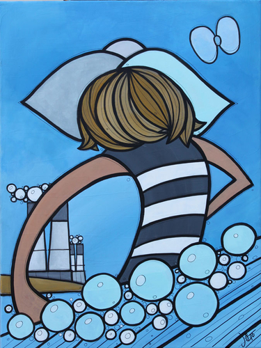 Paintings: Surf Pirate No.2 by John Sebastian Culqui