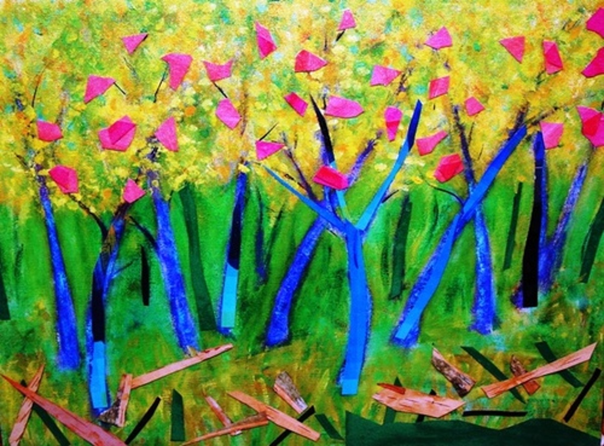 Mixed Media : "papier mache forest" (Original art by The East Hurley ...