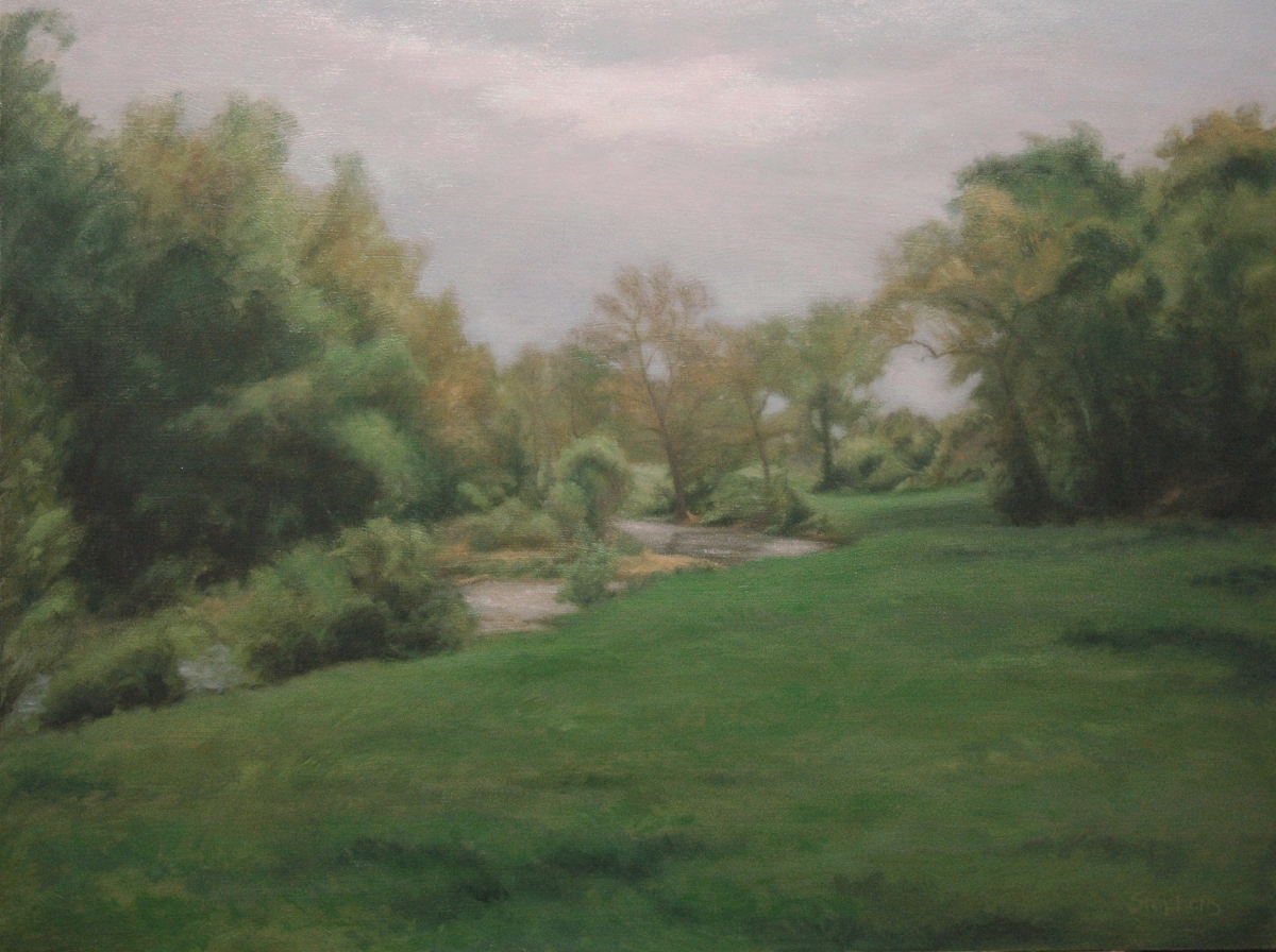 Painting : "April" (Original art by Leslie Ross Stephens)