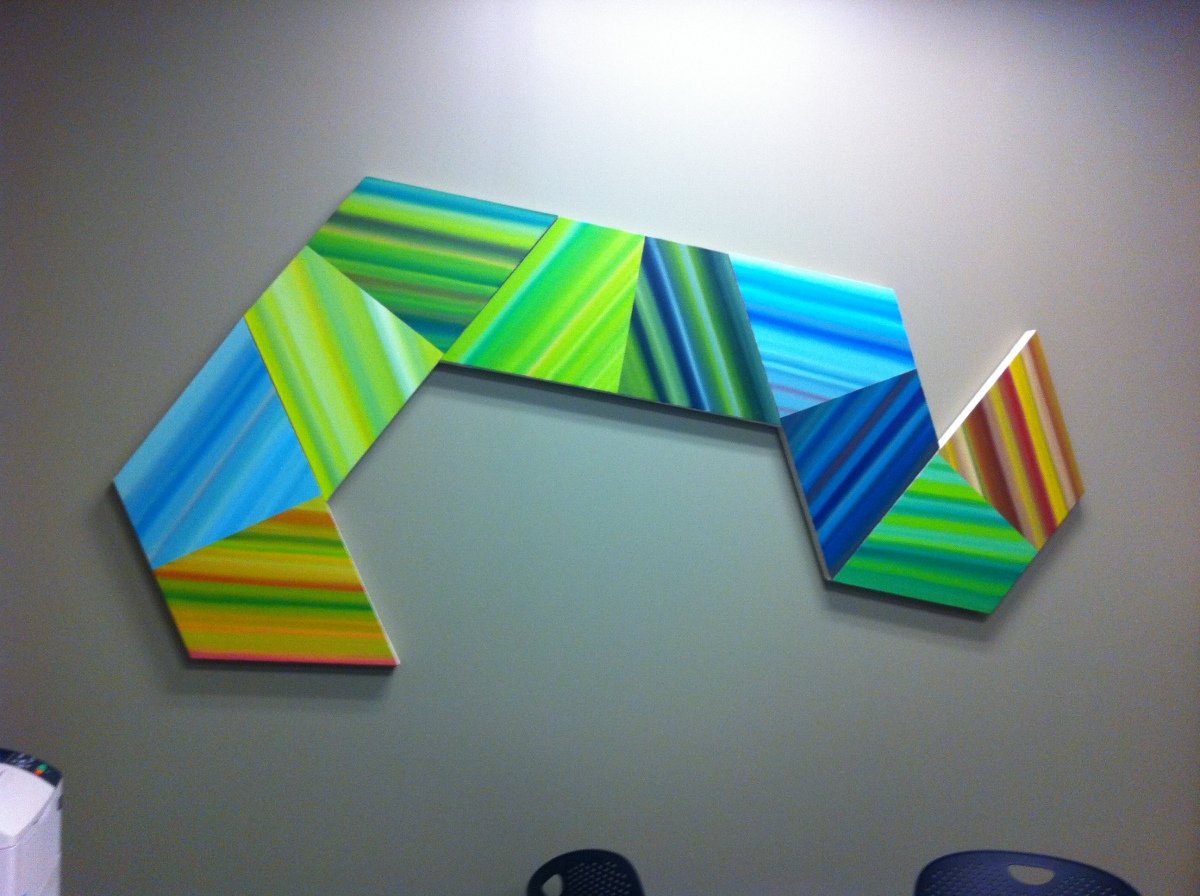 Painting : "Trapezoid Series" (Original art by LOUIS VEGA TREVIÑO)