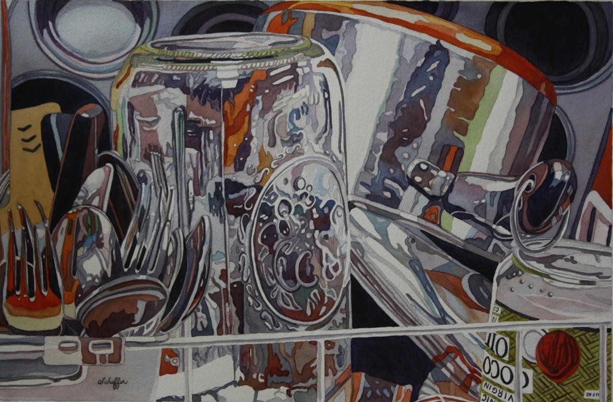 Painting : "Air Dried" (Original art by Watercolors by Sandra Schaffer ...